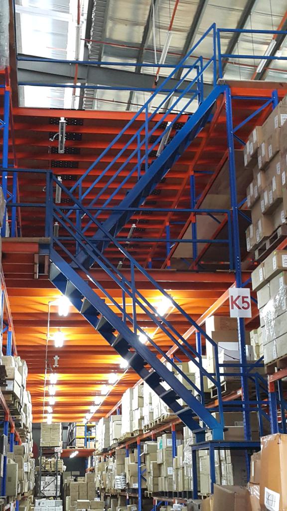 Selective Pallet Racking c/w Two Tier Mezzanine Floor